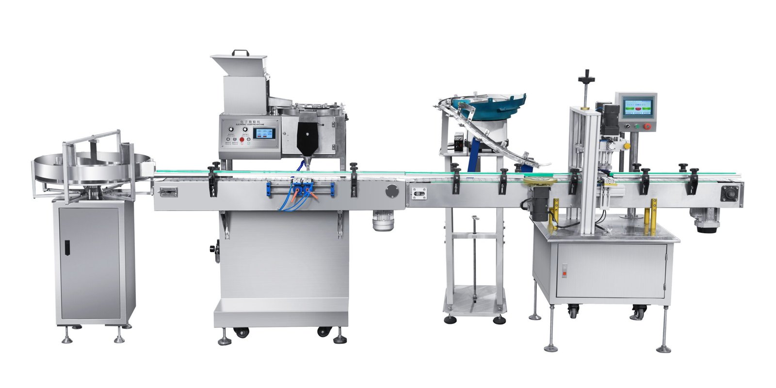 Bottle Unscrambler, Pill Counter and Capping Machine - hijmachinery.com
